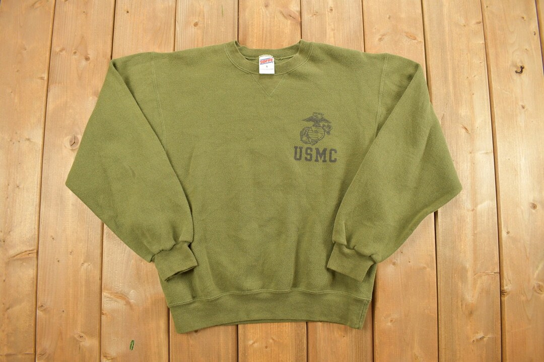 Vintage 1990s USMC United States Marine Corps Crewneck Sweater / Army ...