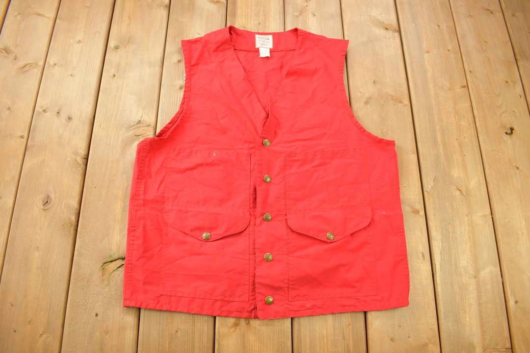 Vintage 1980s Filson Hunting Vest / Vintage Filson / Red / Outdoorsman ...