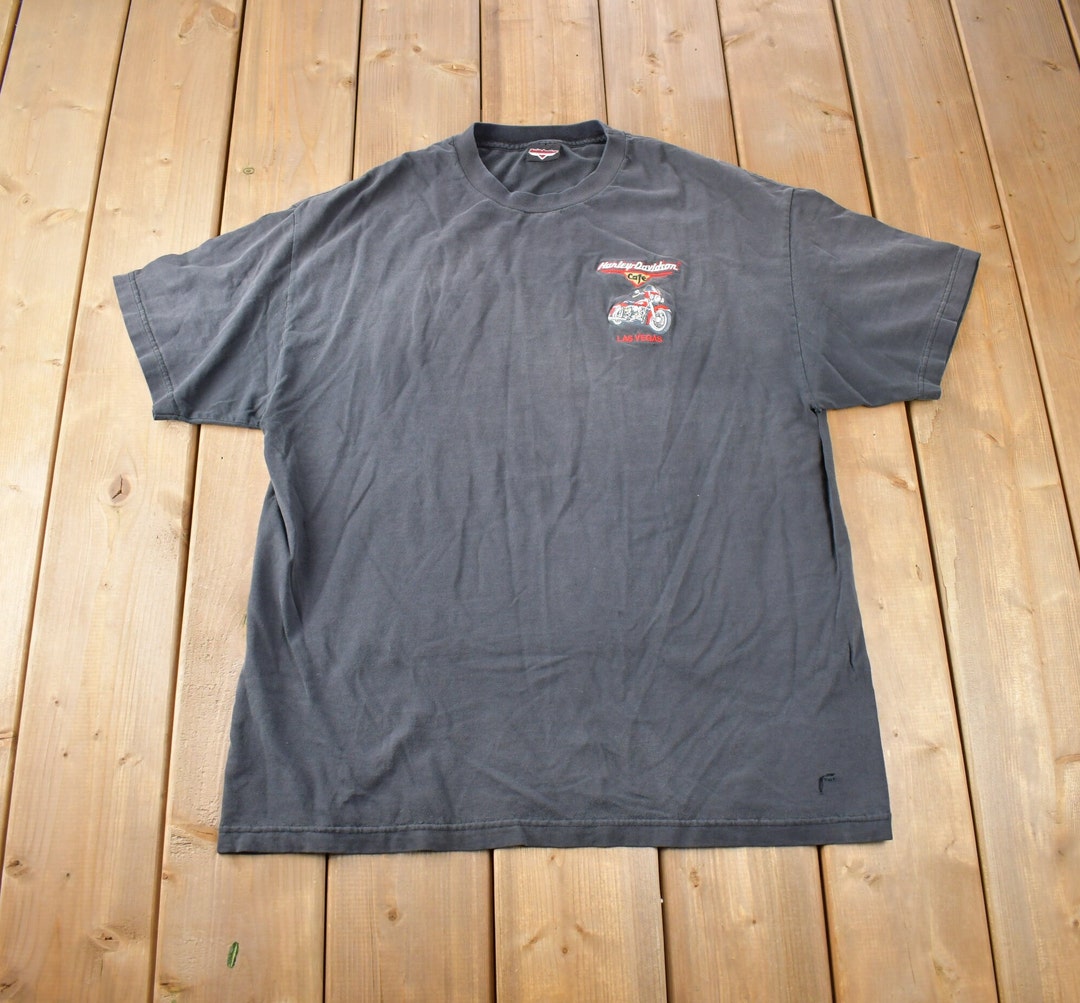 Vintage 1990s Harley Davidson 3D Emblem T-shirt Made in USA Size L - Etsy