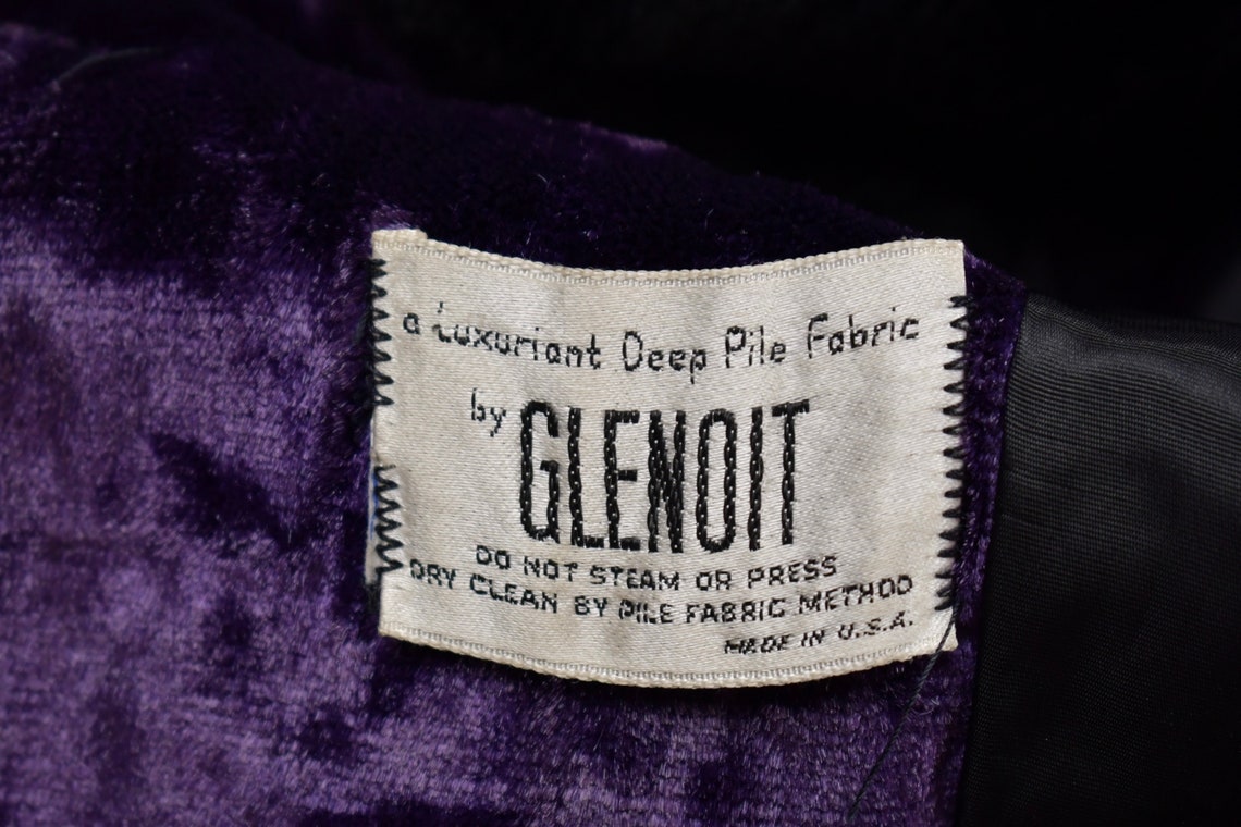 Vintage 1970s Purple Crushed Velvet Coat by Glenoit / Crushed Velvet ...