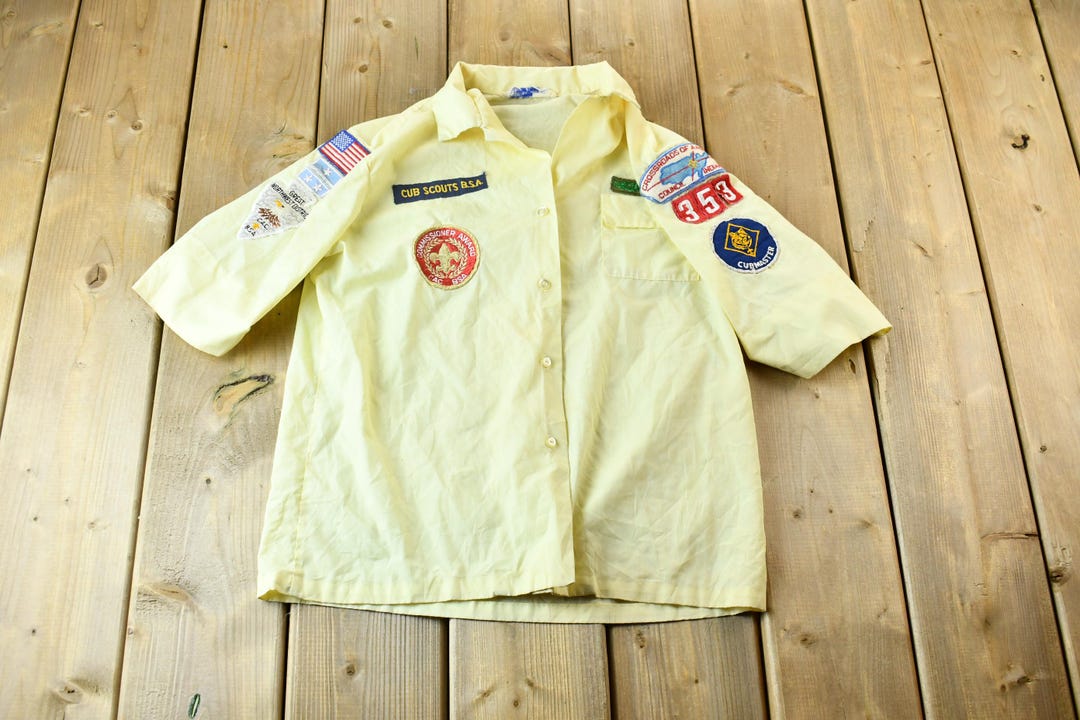 Vintage 1990s Boy Scouts of America Cubmaster Uniform Button up / 1990s ...