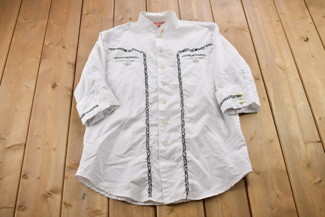Vintage 1990s Rodeo Rider Button up Shirt / 1990s Button up / Vintage ...