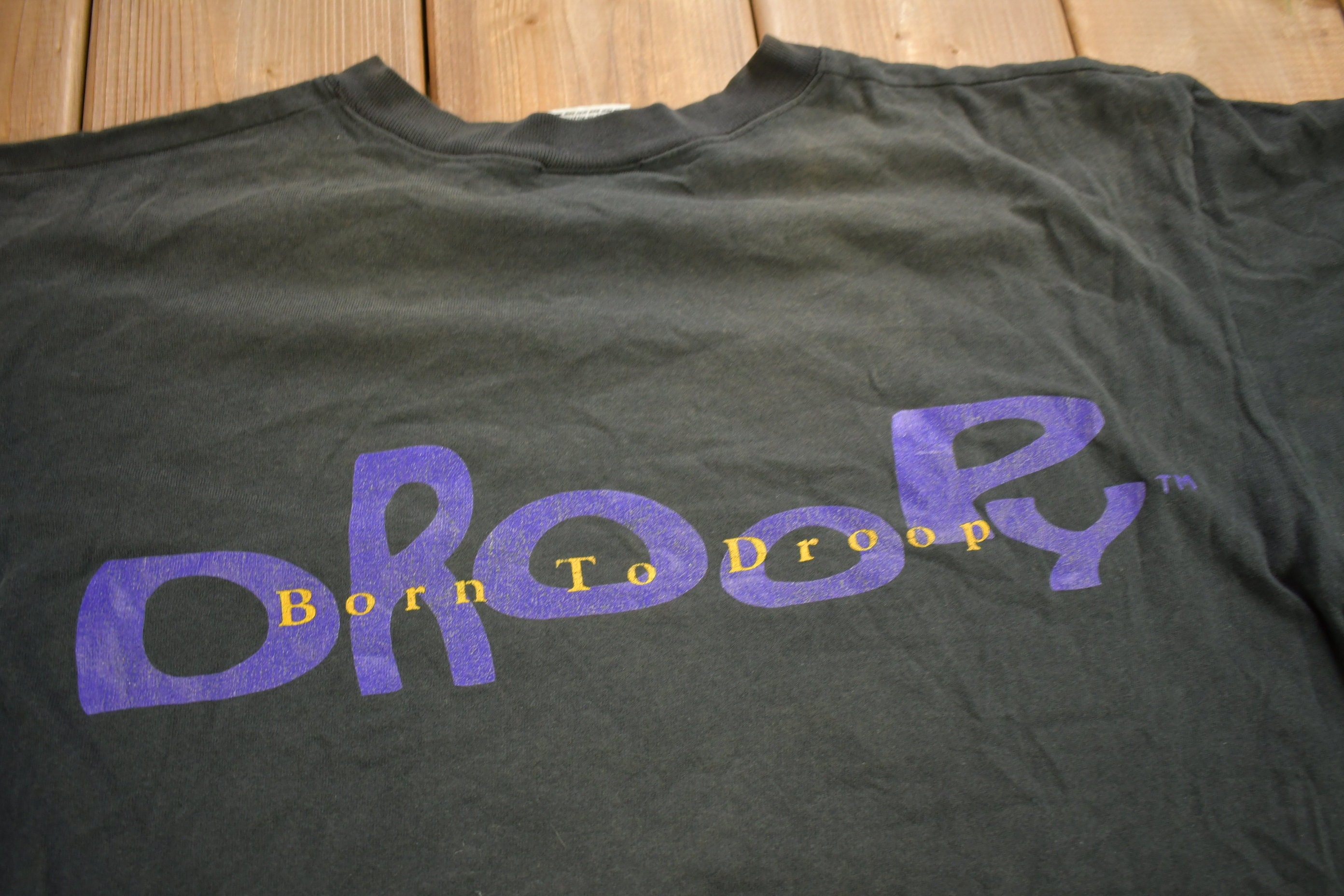 Vintage 1990s Droopy Born to Droop Cartoon T-shirt / 90s Graphic Tee ...