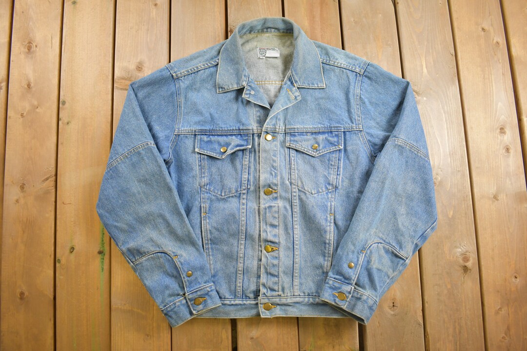 Vintage 1990s Outdoor Exchange Denim Jean Jacket / Vintage Denim ...