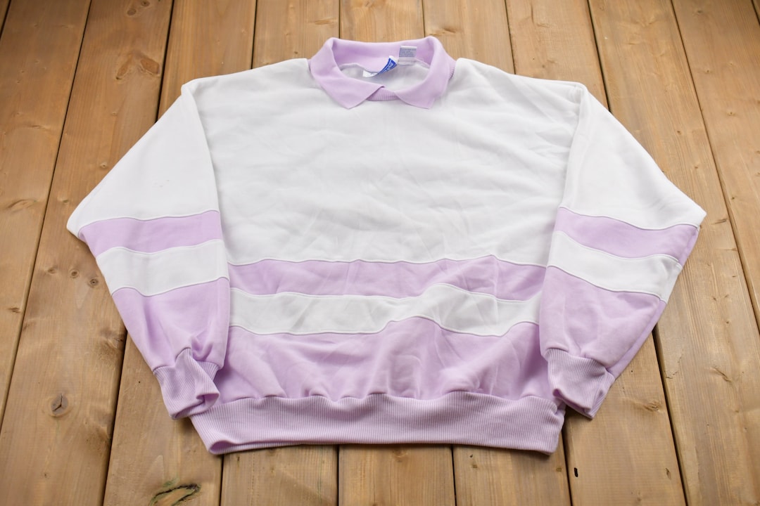 Vintage 1990s Bermuda Run Collared Sweatshirt / 90s Collared Pullover ...