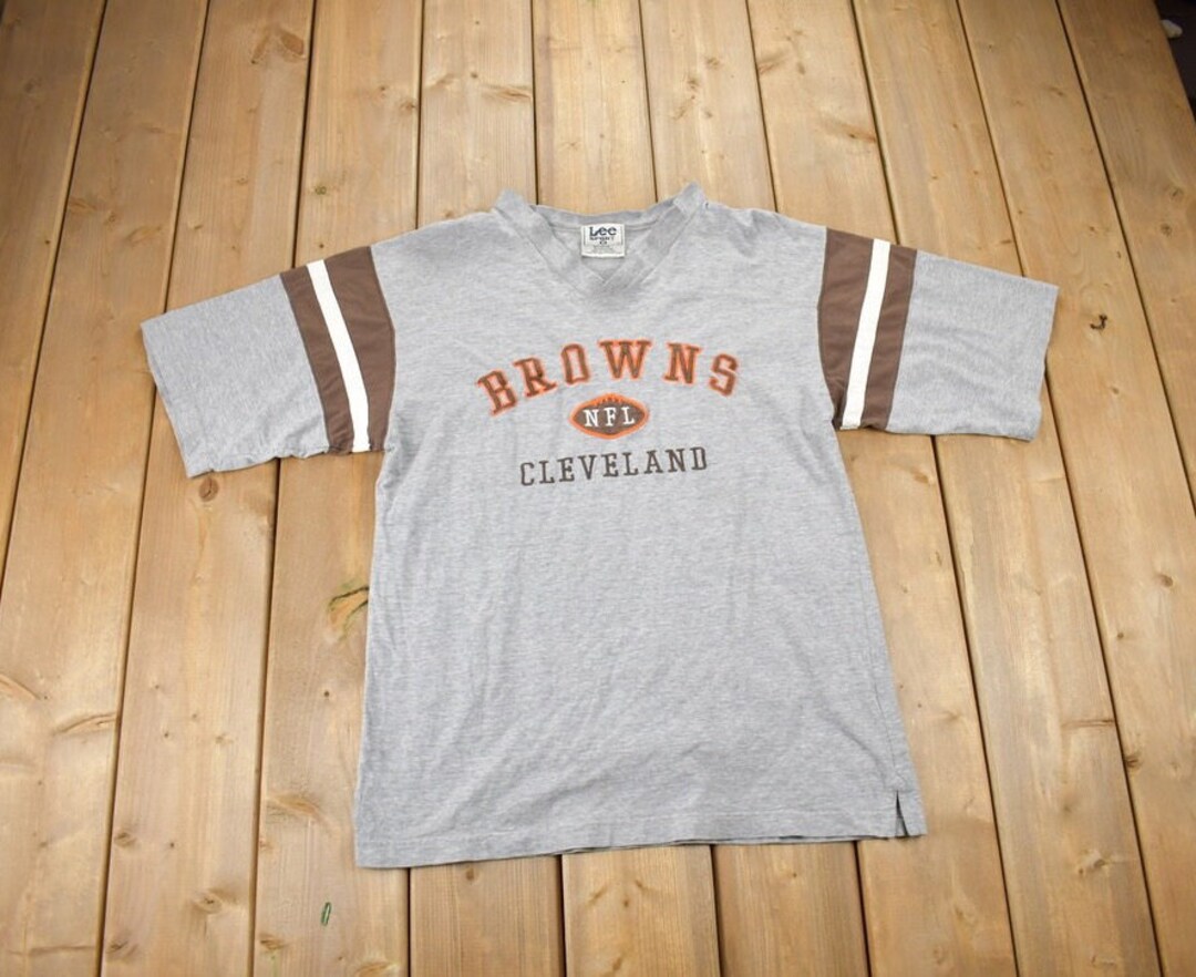 Vintage 1990s Lee Sport NFL Cleveland Browns V-neck T-shirt ...