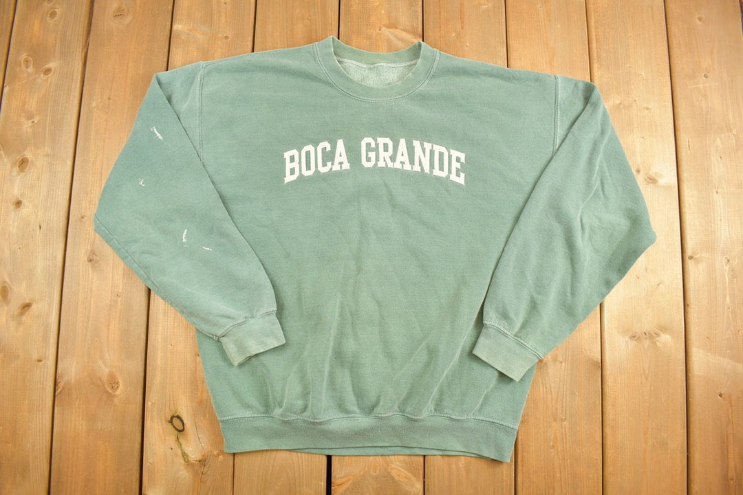 Vintage 1990s Boca Grande Crewneck Sweatshirt / 90s Crewneck / Souvenir ...