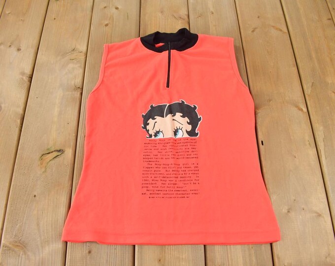 Vintage 1991 Betty Boop Graphic Quarter Zip Women's Shirt / 90s Graphic ...