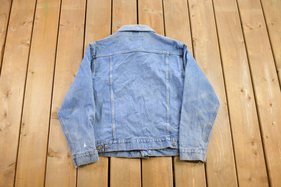 Vintage 1990s Wrangler Denim Jean Jacket / Vintage Denim / Streetwear ...