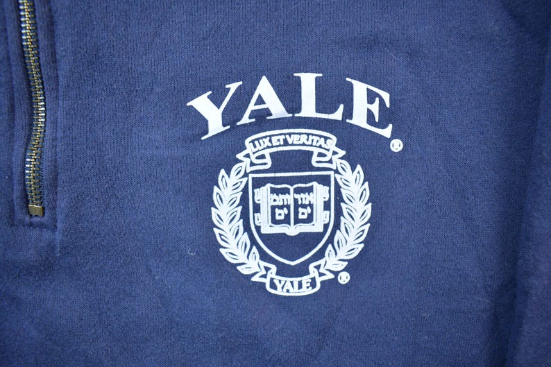 Vintage 1990s Lee / Yale University Collegiate Crewneck / Embroidered ...