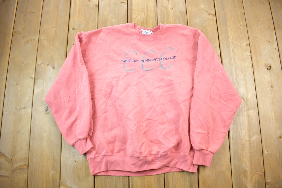 Vintage 1990s Cambridge Community College Collegiate Crewneck ...