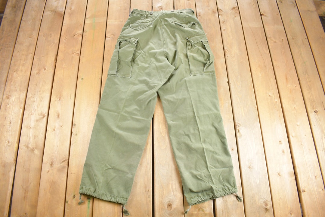 Vintage 1951 US Military Cargo Field Trousers Size 32 X 31 / True Vintage / Cargo Pants ...