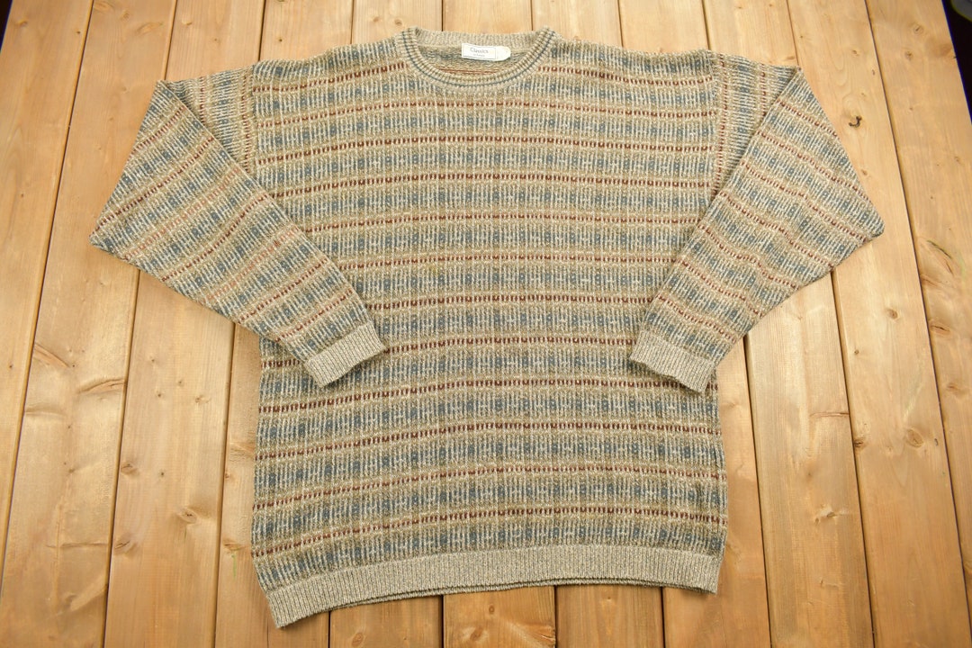 Vintage 1990s Palmland Classics Knitted Sweater / Vintage 90s Crewneck ...