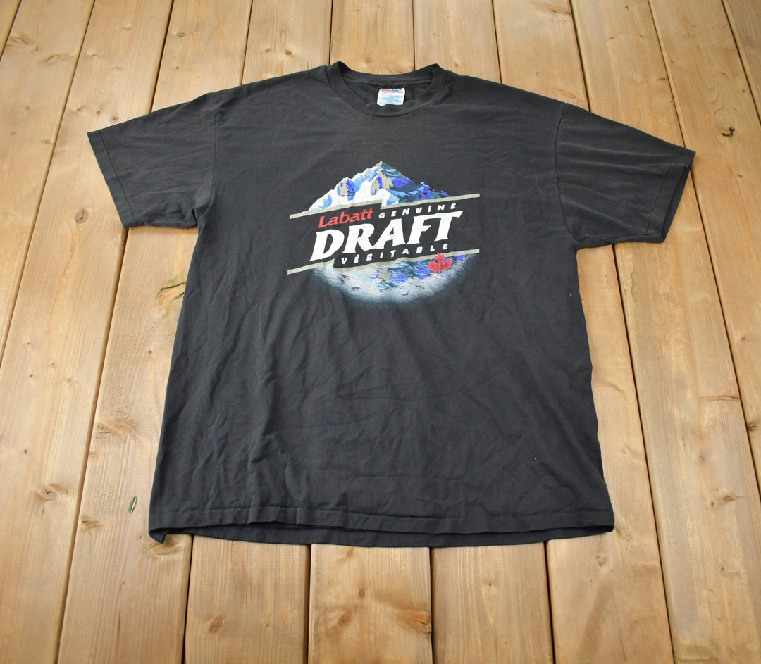 Vintage 1990s Labatt Genuine Draft Single Stitch Graphic T Shirt Made ...