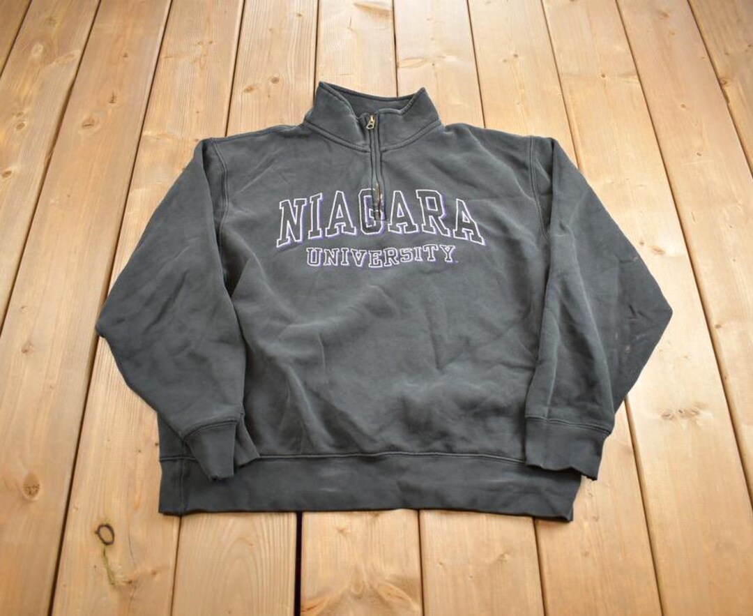 Vintage 1990s Niagara University Jansport Zip up Sweater - Etsy