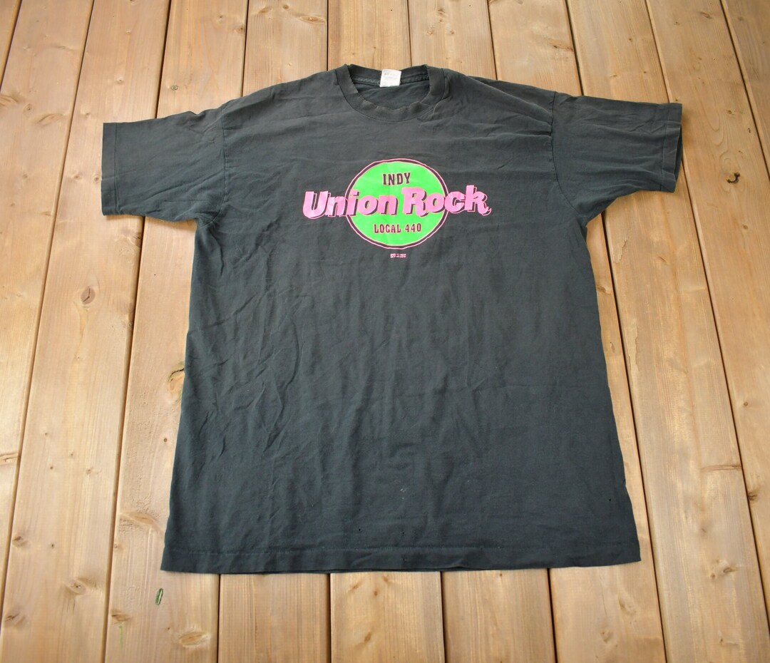 Vintage 1990s Indiana Union Rock Local 440 Souvenir Travel T Shirt Made ...