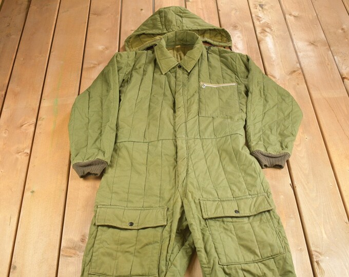 Vintage 1940s Ww2 US Military Flyer Coverall Quilted Jumpsuit / Vintage ...