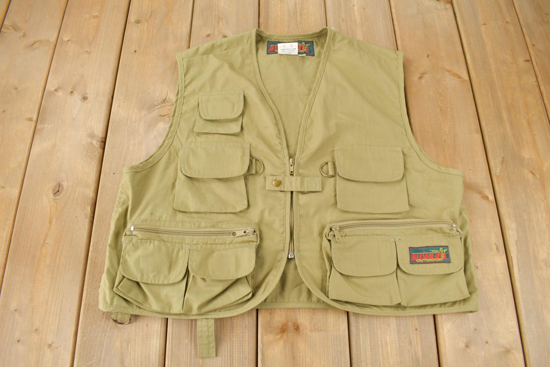 Vintage 1990s Bushline Outdoor Tactical Utility Vest / Outdoorsman ...