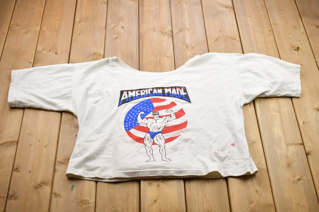 Vintage 1990s Body Wear American Made Graphic Workout Shirt / 90s ...