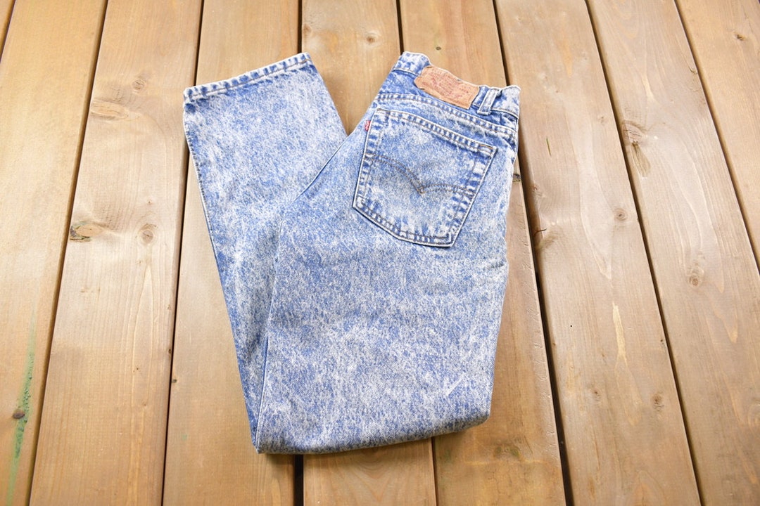 Vintage 1990s Levi's Red Tab Acid Wash Jeans Size 29 X 29 / 1990s Denim ...