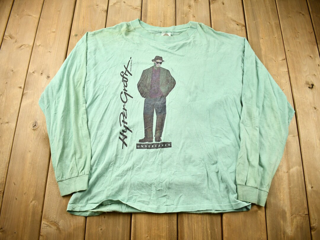Vintage 1990s Hypercolor Hyper-graphix Undercover Long Sleeve Graphic T ...