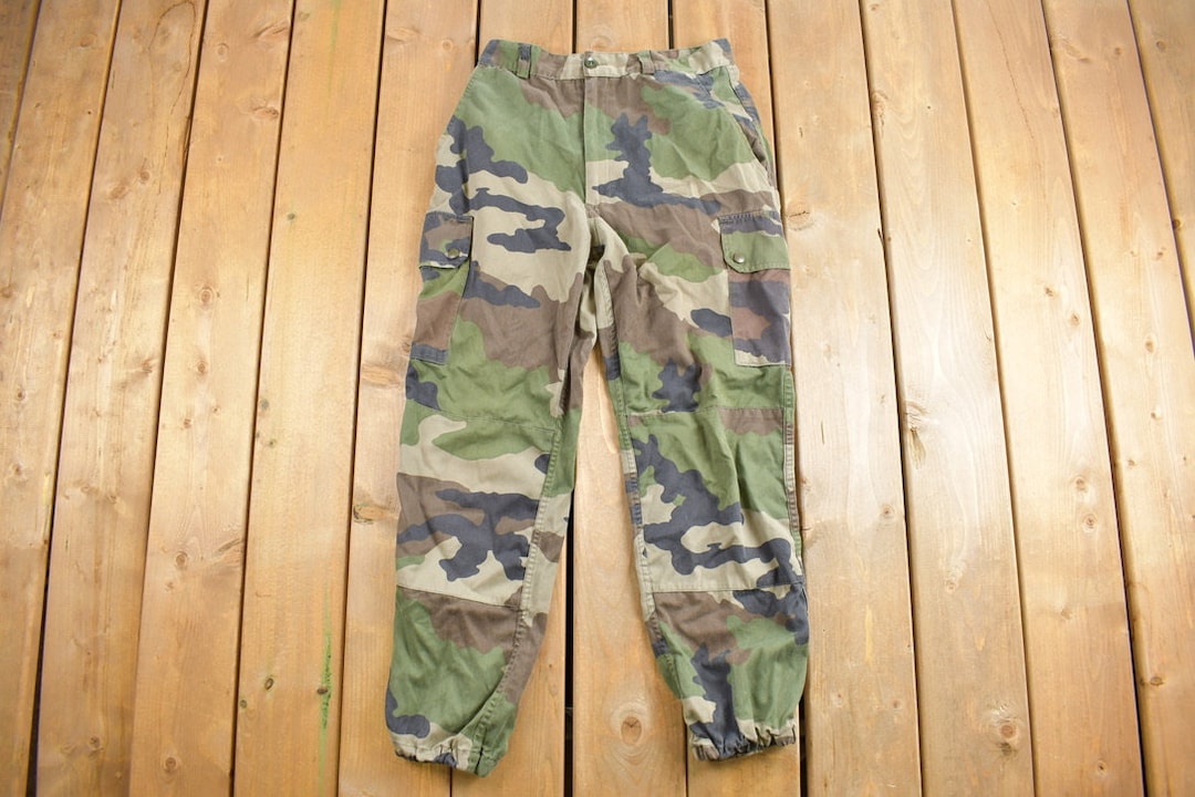 Vintage 1990s US Army Woodland Camouflage Cargo Pants Size 33 X 26 ...