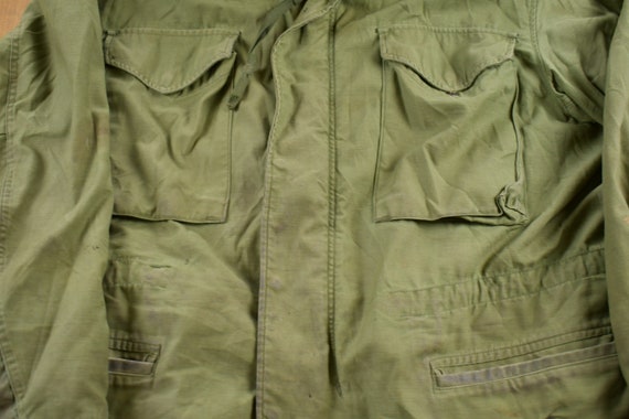 Vintage 1970s US Army Military Field Jacket / Button … - Gem