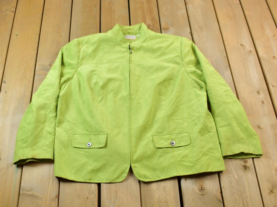 Vintage 1990s Alfred Dunner Suede Jacket / Fall Outerwear / Suede Coat ...