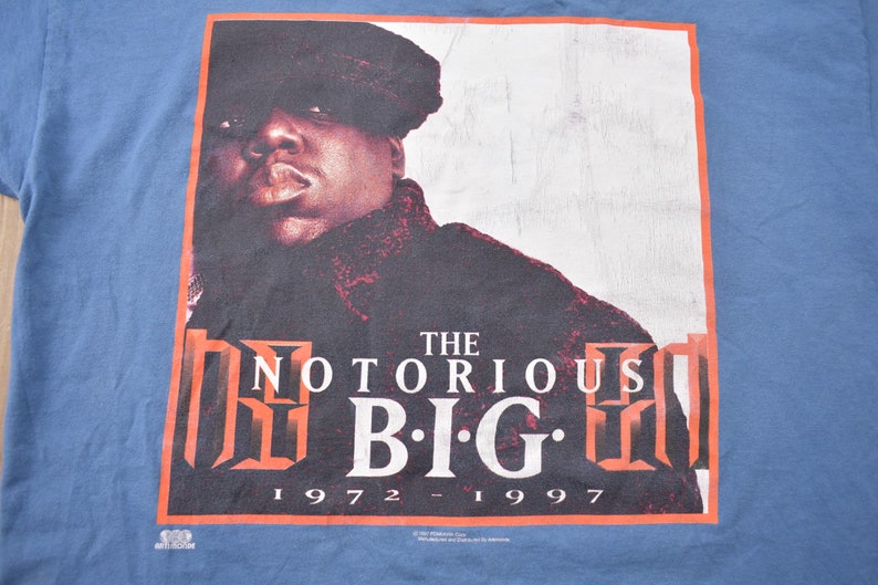 Vintage 1997 the Notorious BIG Memorial T Shirt / Vintage T Shirt ...