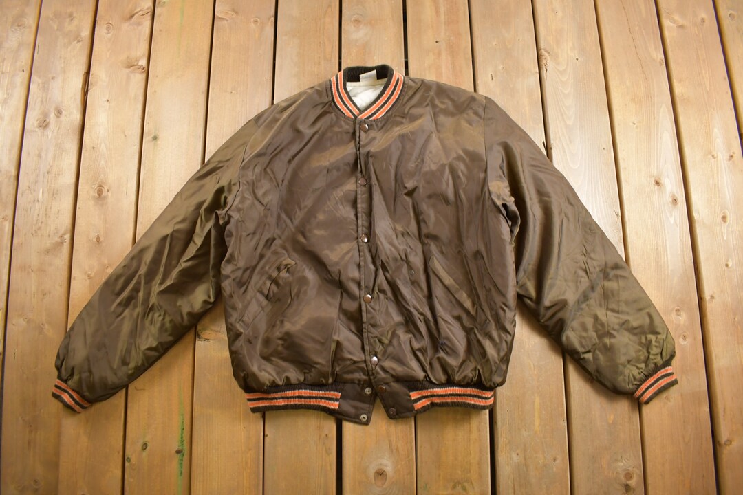 Vintage 1980s Shepard Astros Birdie Satin Bomber Jacket / Athleisure ...
