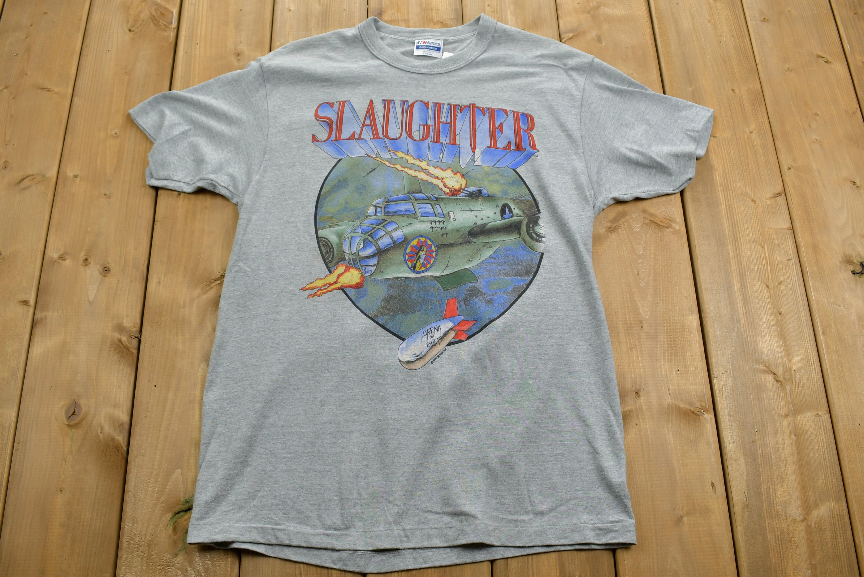 Vintage 1990 Slaughter Stick It to Ya Tour T-shirt / Band Tee / Single ...