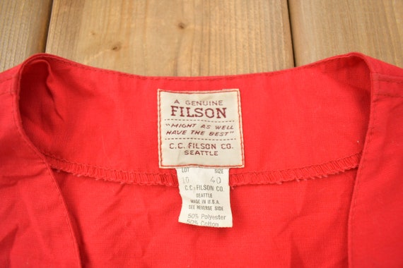 Vintage 1980s Filson Hunting Vest / Vintage Filson / … - Gem