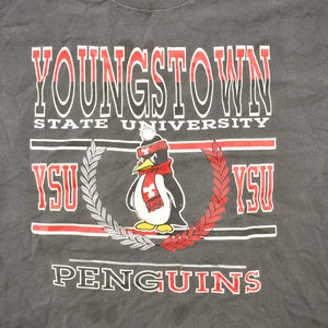 Vintage 1990s Youngstown State University Penguins Collegiate T-shirt ...