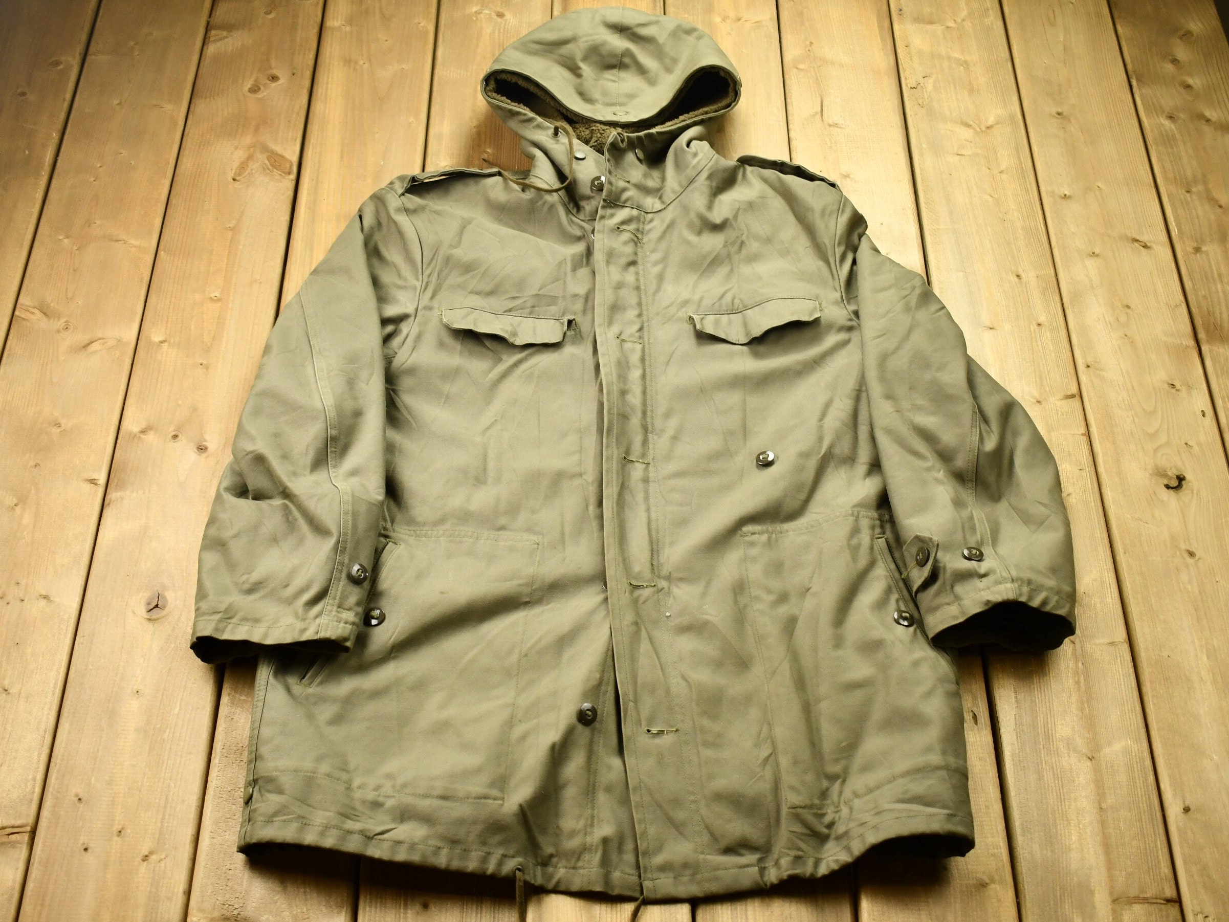 Vintage Jeans Express Military Parka / Button up Jacket / US Vintage Jeans Express Military Parka / Button up Jacket / US