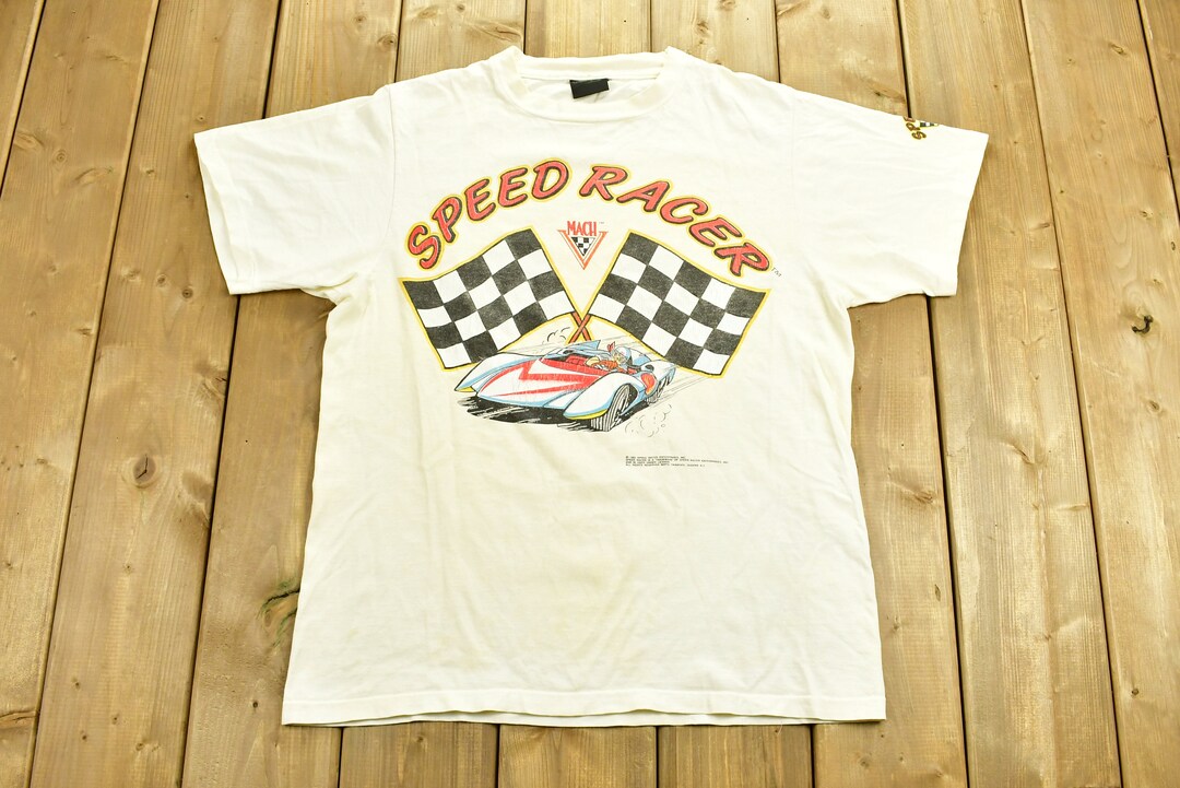Vintage 1992 Speed Racer Cartoon Anime Graphic T-shirt / 90s Graphic ...