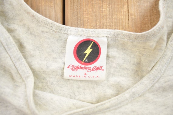 Vintage 1990s Lightning Bolt Shark Graphic Tank Top /… - Gem