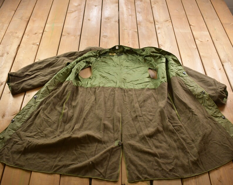 Vintage 1953 OG 107 Overcoat Military Liner / Button up Liner / Army ...