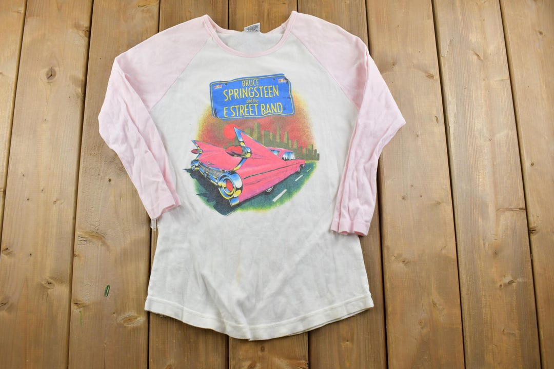 Vintage 1980s Bruce Springsteen Women's Tour Band T-shirt / Band Tee ...
