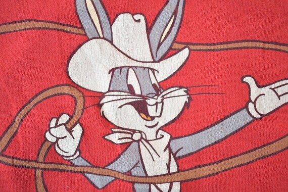 Vintage 1992 Cowboy Bugs Looney Tunes Crewneck / Vint… - Gem