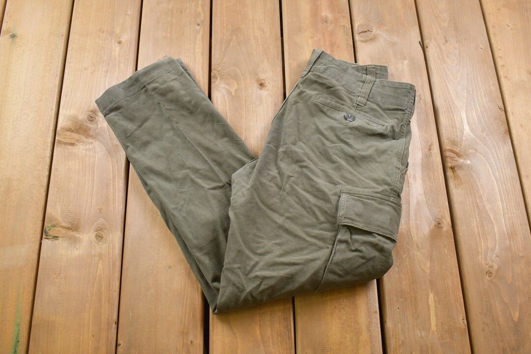 Vintage 1990s Military Cargo Pocket Pants / Streetwear / Army Pants ...