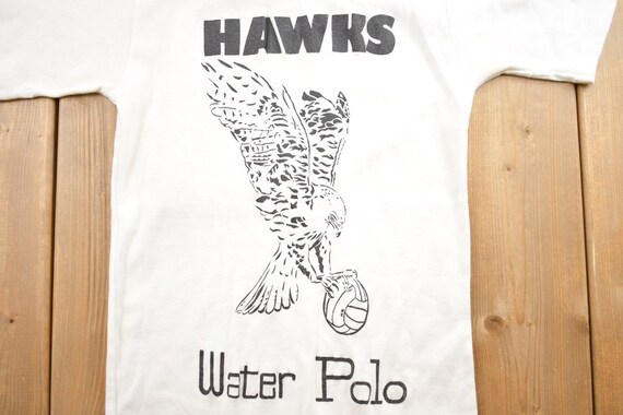 Vintage 1990s Hawks Water Polo T-Shirt / Souvenir T S… - Gem