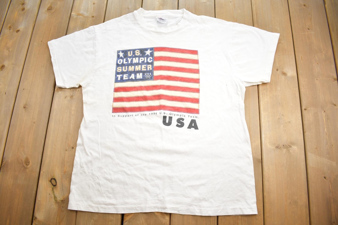 Vintage 1990s U.S.A Olympic Team Graphic T-shirt / Vintage T Shirt ...