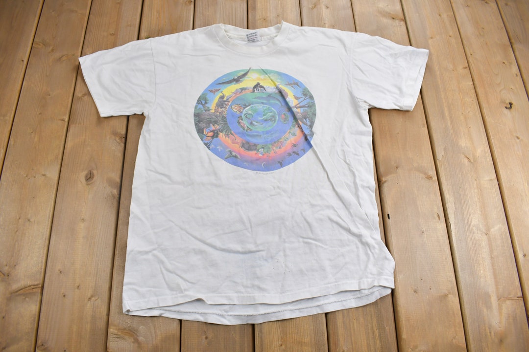 Vintage 1994 Human-i-tees Circle of Life Environmentalist T-shirt ...