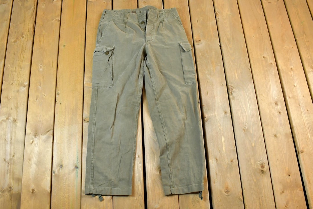 Vintage 1990s US Army Green Cargo Pants Size 33 X 27 / Streetwear ...