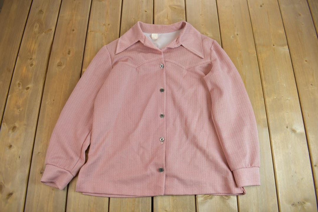 Vintage 1970s Western Style Button up Shirt / Size L/ True Vintage ...