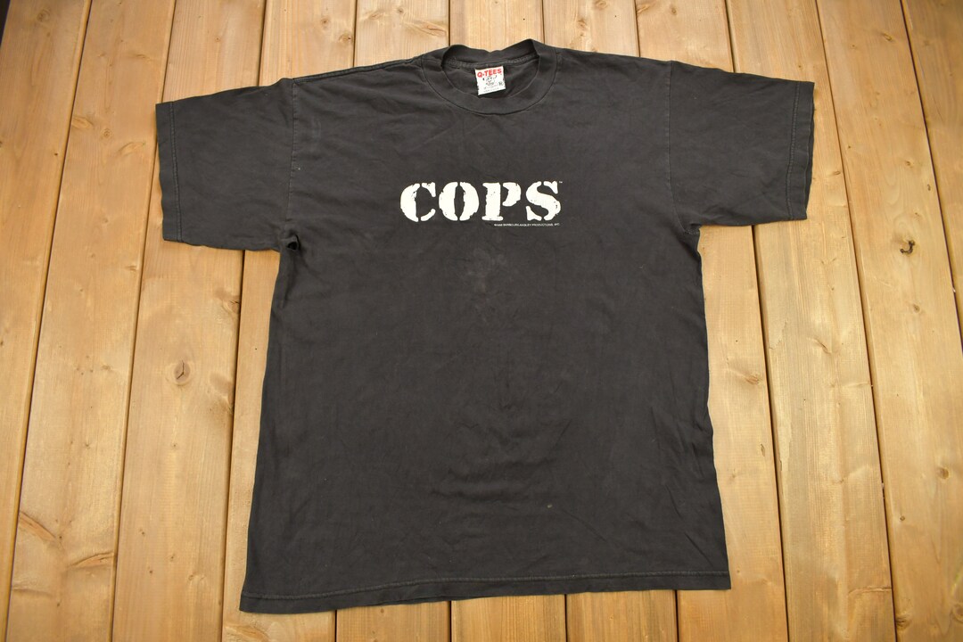 Vintage 1996 COPS Tv Show Graphic Promo T Shirt Single Stitch ...
