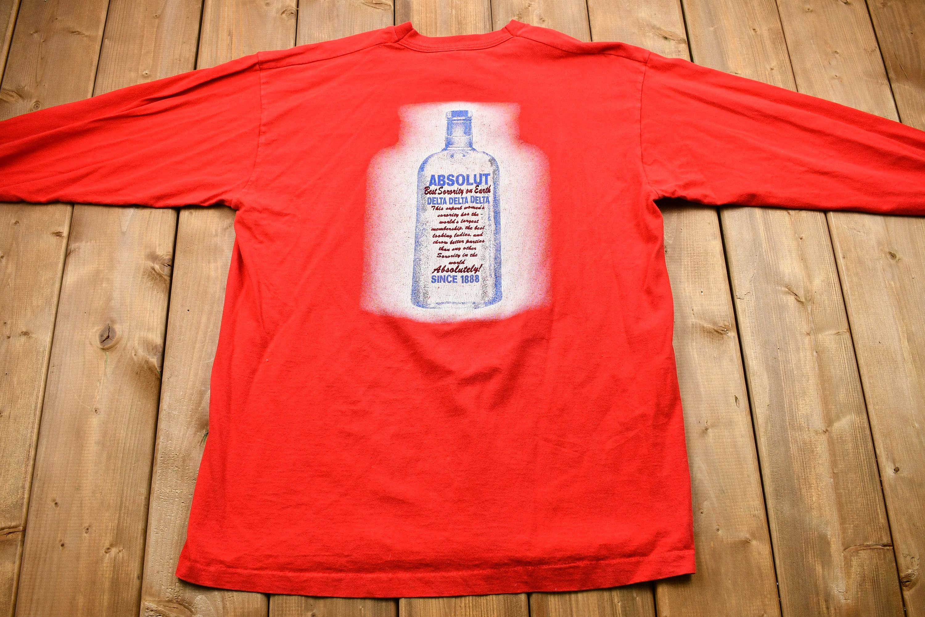 Vintage 1997 Absolut Vodka Graphic Long Sleeve T-shirt / - Etsy