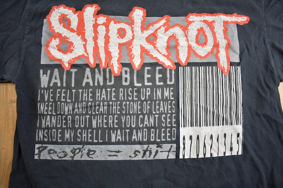 Vintage 2000s Slipknot Wait And Bleed Band Tee - Gem