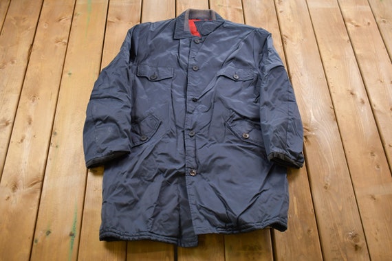 Vintage 1980s Nylon CBC Costume Puffer Jacket / Nylon… - Gem