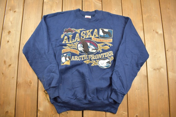 Vintage 1990s Alaska Arctic Frontier Adventure Crewne… - Gem